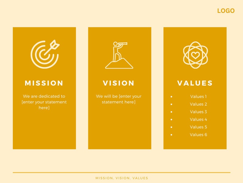 Strategic Plan Template | Canva Template | Mission, Vision, Goals, Kpis ...