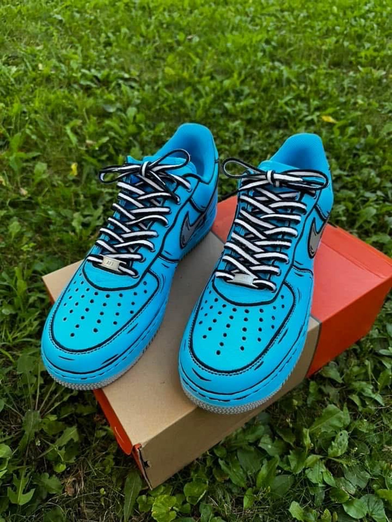 Comic Book Style AF1 Customsss - Etsy