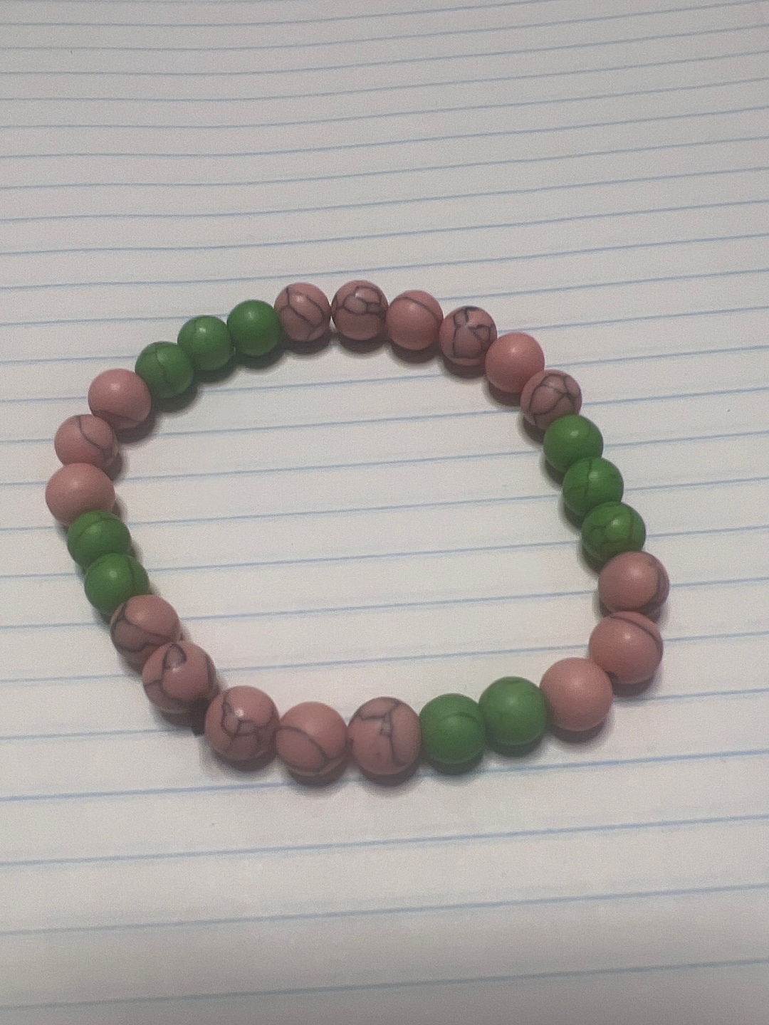 Watermelon Inspired Beaded Braclet - Etsy