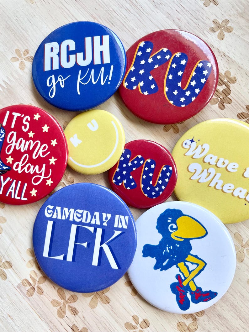 It's Gameday Y'all Red and Blue Football Pinback Gameday Button - Etsy