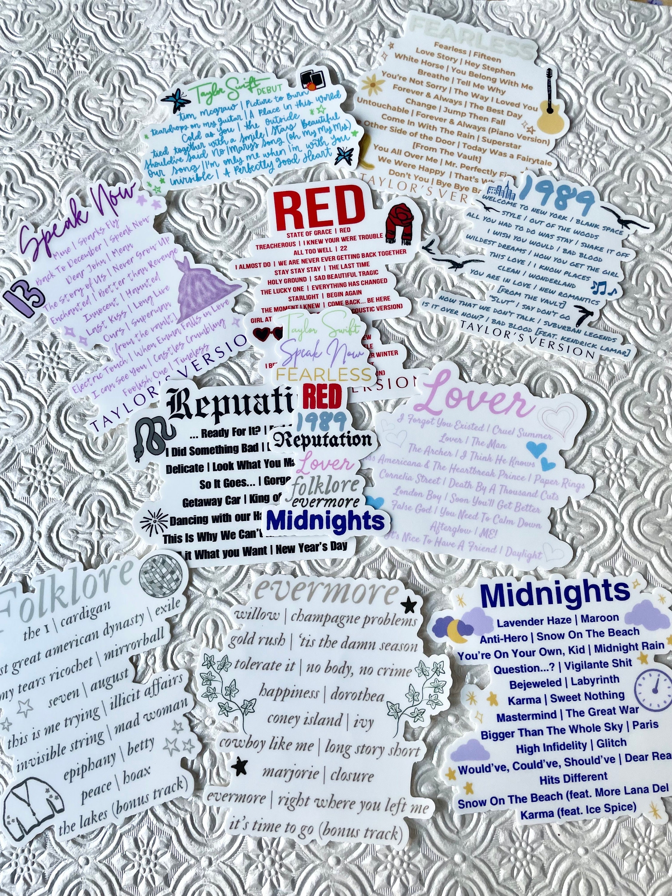 Debut TS Album Waterbottle Sticker Decal - Etsy