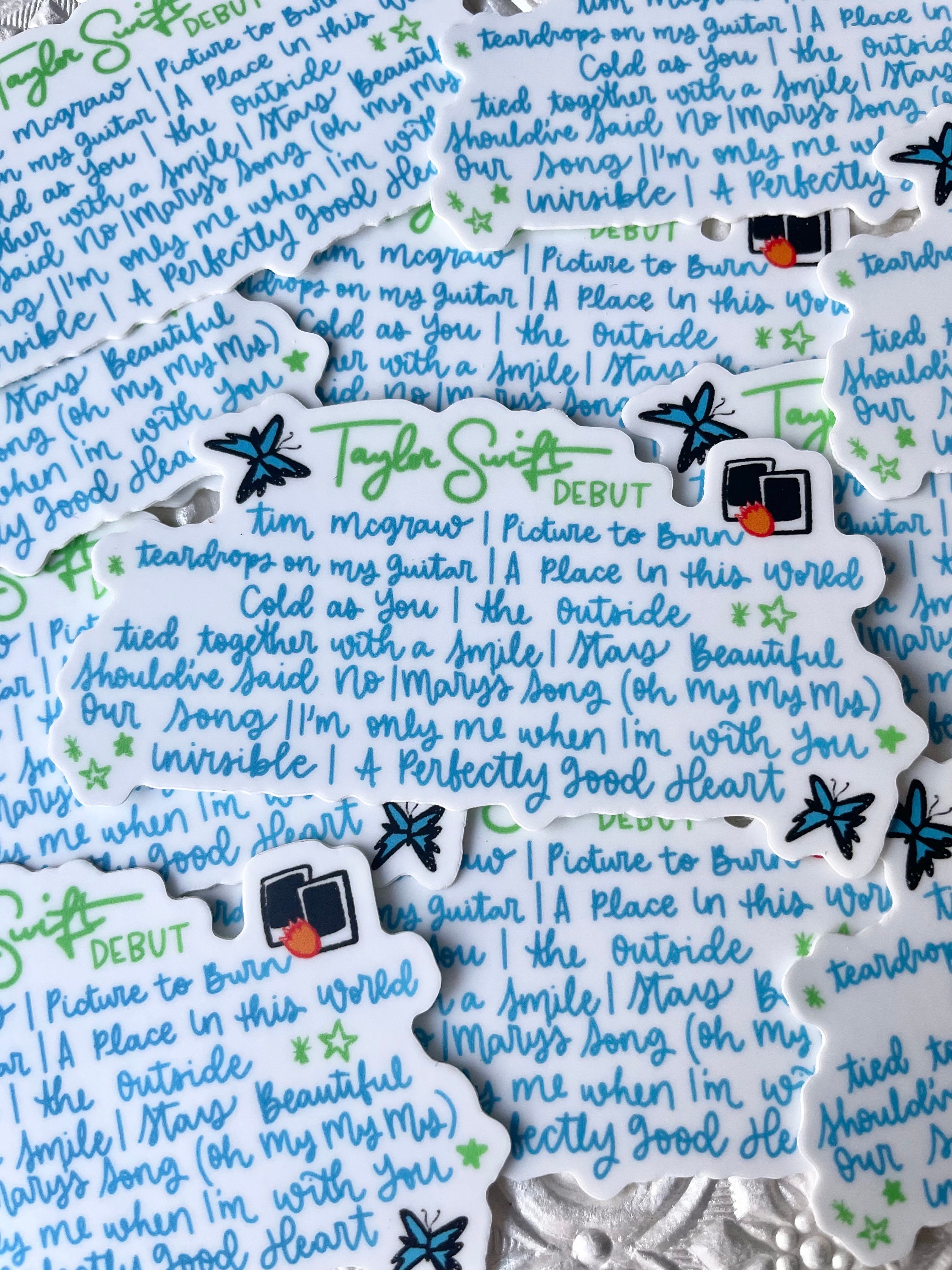 Debut TS Album Waterbottle Sticker Decal - Etsy