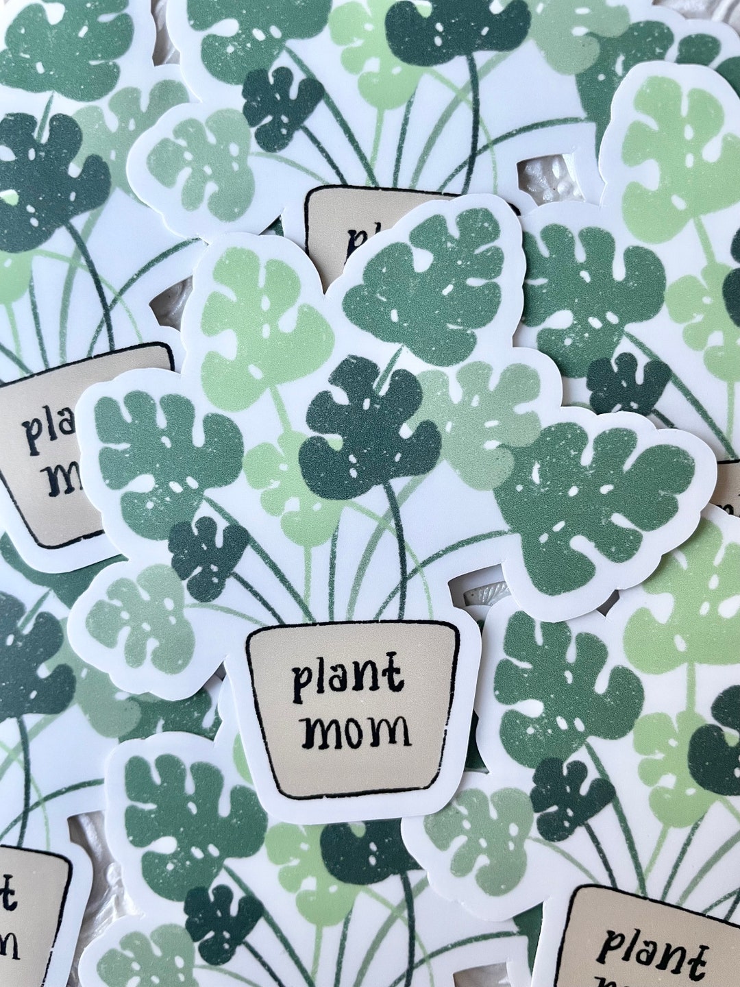 Plant Mom Waterproof Decal Sticker - Etsy