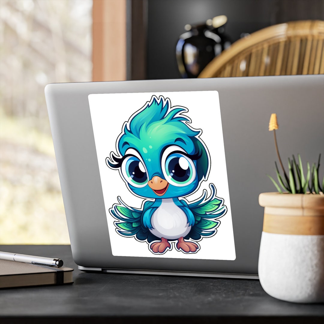 Customized Colorful Chibi Peacock Kiss-cut Vinyl Decals-choose Your Own ...