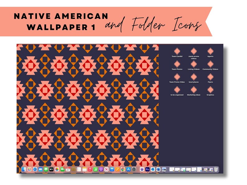 Native American Desktop Background and Folder Icon 1 - Etsy