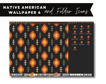 Native American Desktop Background and Folder Icon 1 - Etsy
