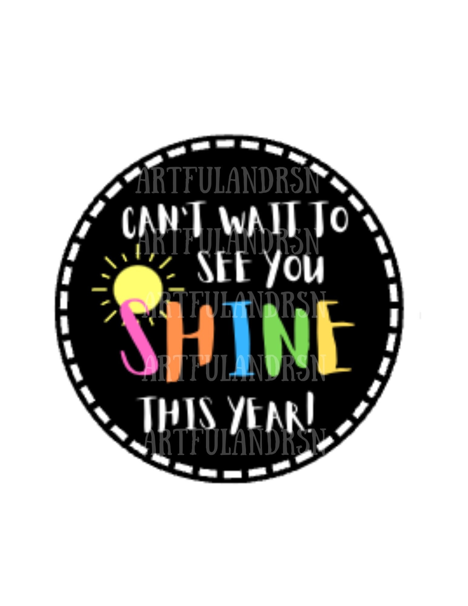 Meet the Teacher Gift Tag Glow Sticks/can't Wait to See You Shine - Etsy
