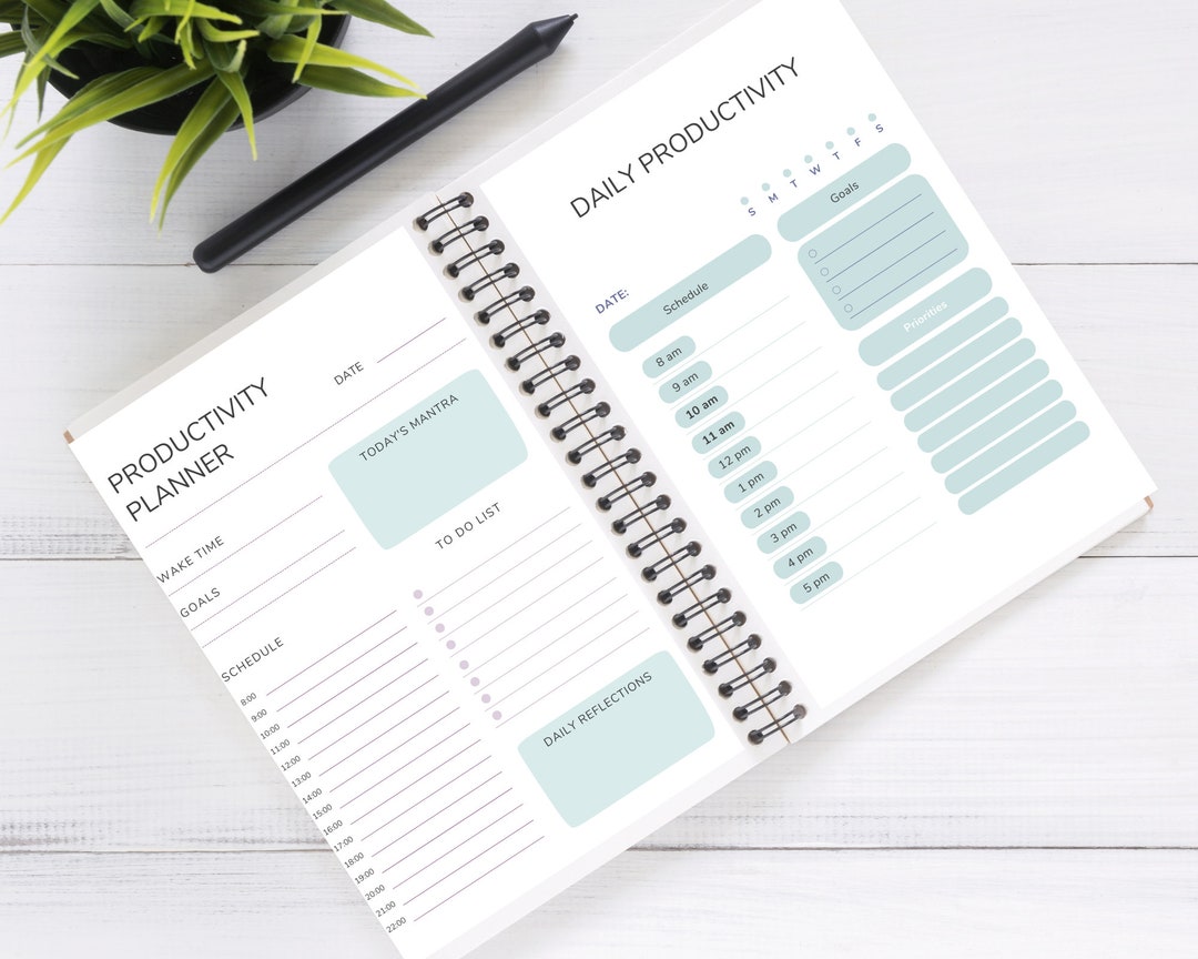 Productivity Planner Planner Printable Planner Instant Download Digital ...