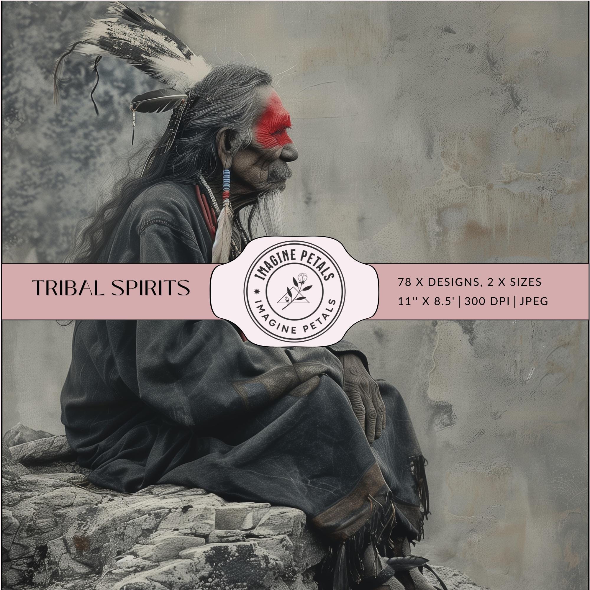 Tribal Spirits: 78 Indigenous People Junk Journal Kit, Digital ...