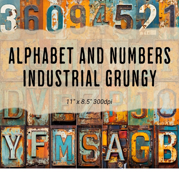 Industrial Letters - Etsy