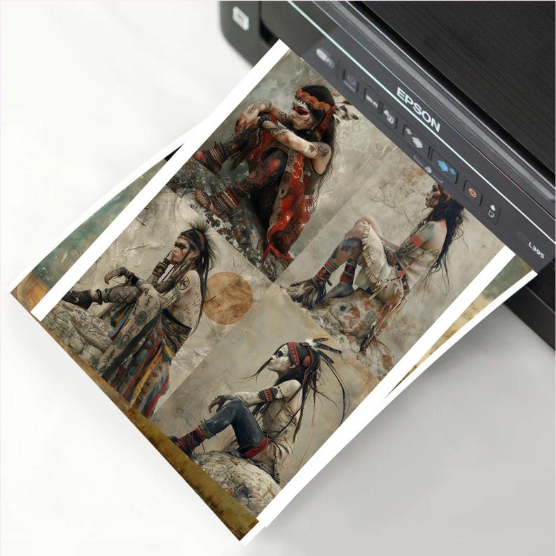Tribal Spirits: 78 Indigenous People Junk Journal Kit, Digital ...