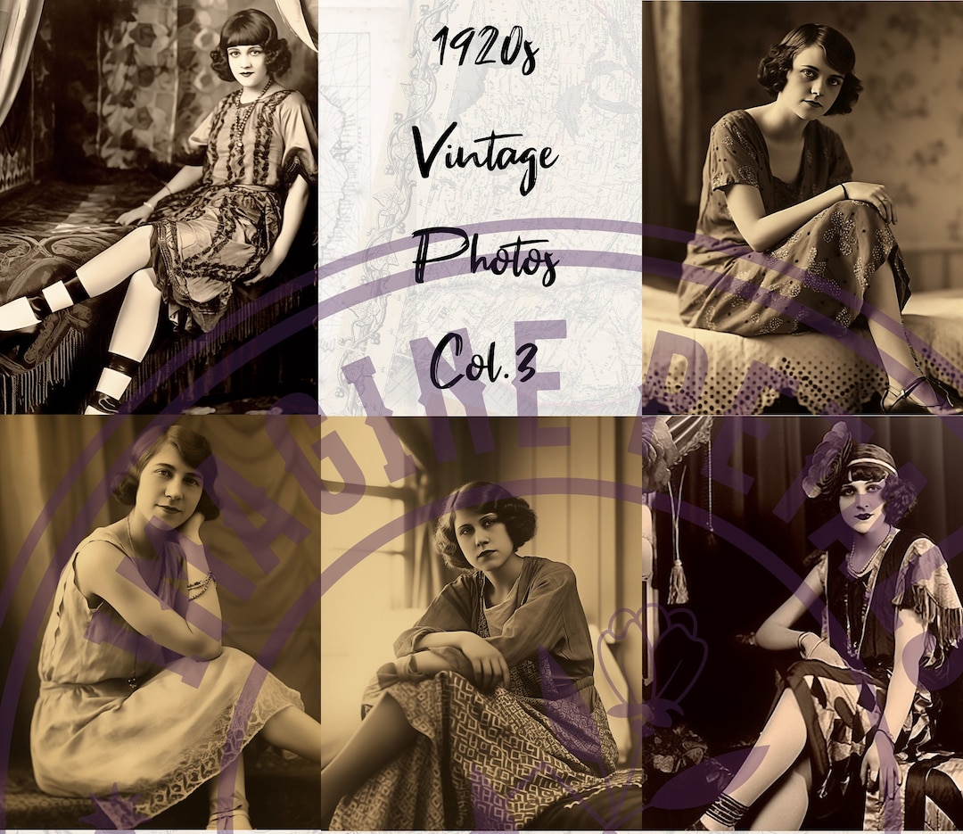 5 X 1920s Vintage Woman Photographs Chronicles Photos Old Photos, Junk ...