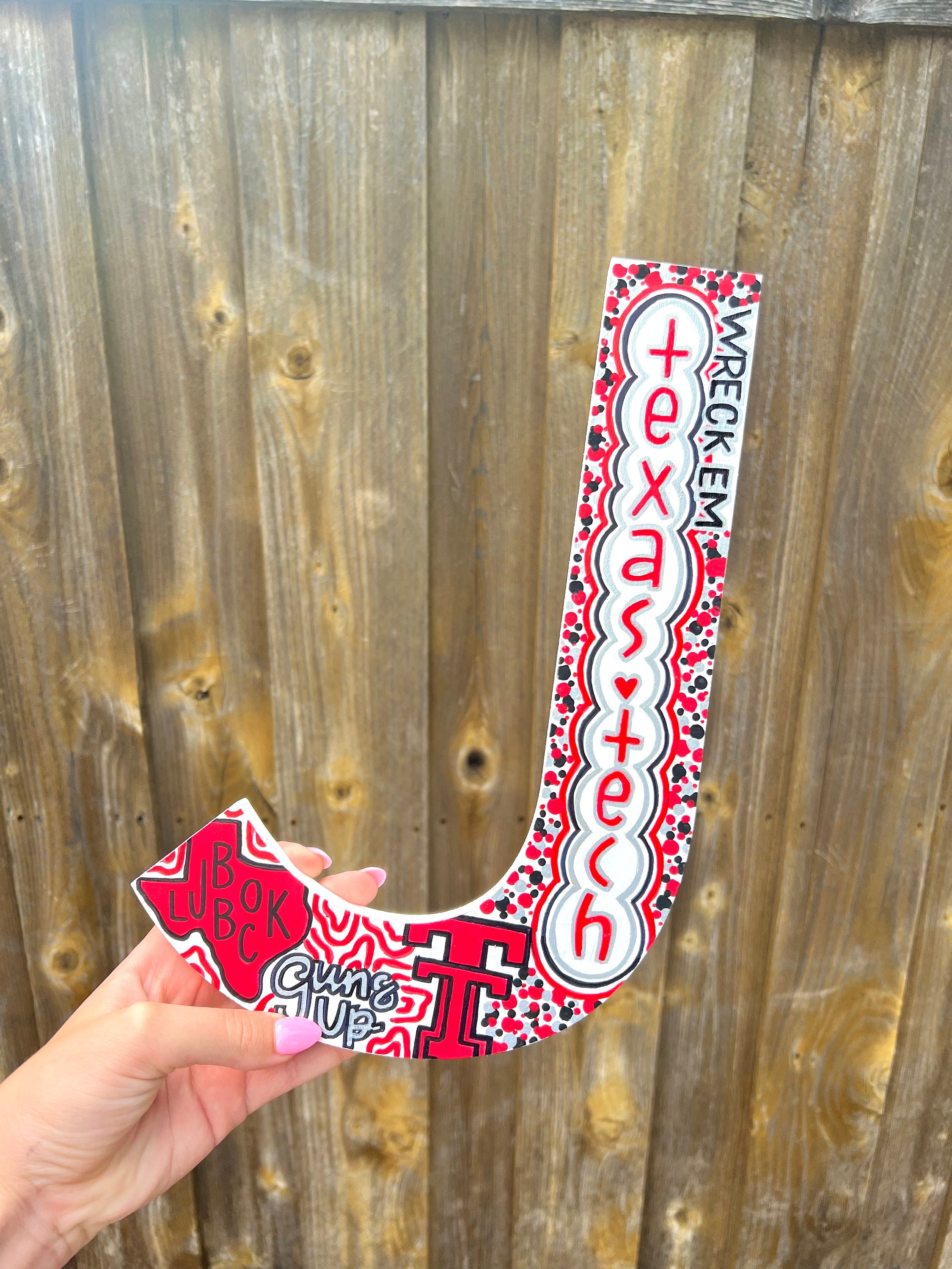 Personalized College Letter | Graduation Gift | Hand Painted Wooden ...