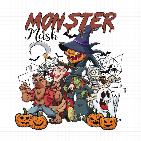 Monster Mash Png - Etsy