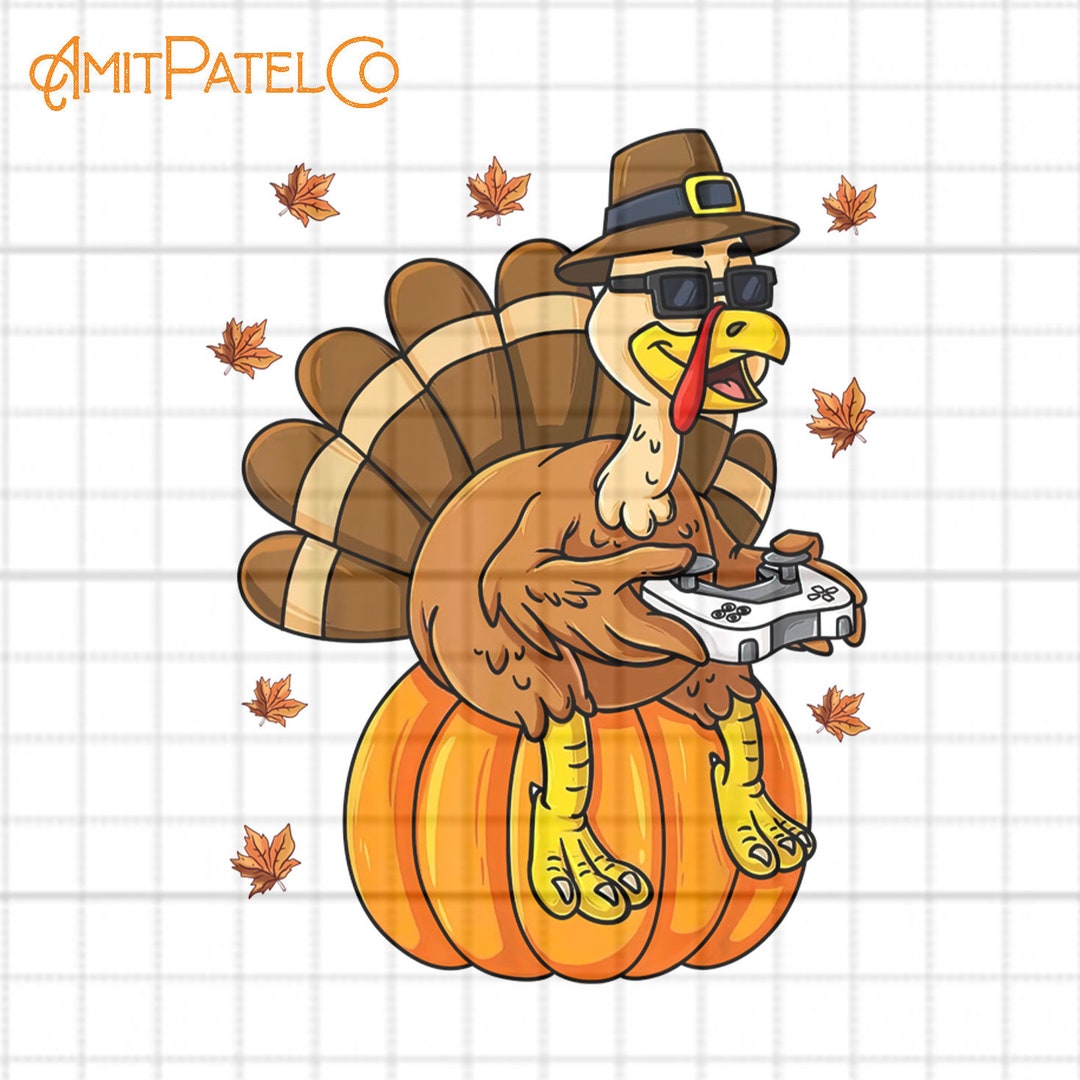 Turkey Gamer Png Thanksgiving Game Png Gift for Boys Girls - Etsy