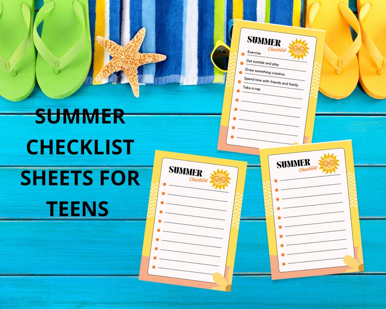 Teen Summer Checklists: Your Ultimate Guide to an Epic and Productive ...