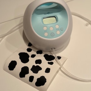 Spectra Breast Pump Cow Spots Decal | Cow Stickers for Breast Pump ...