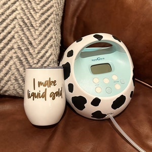 Spectra Breast Pump Cow Spots Decal | Cow Stickers for Breast Pump ...