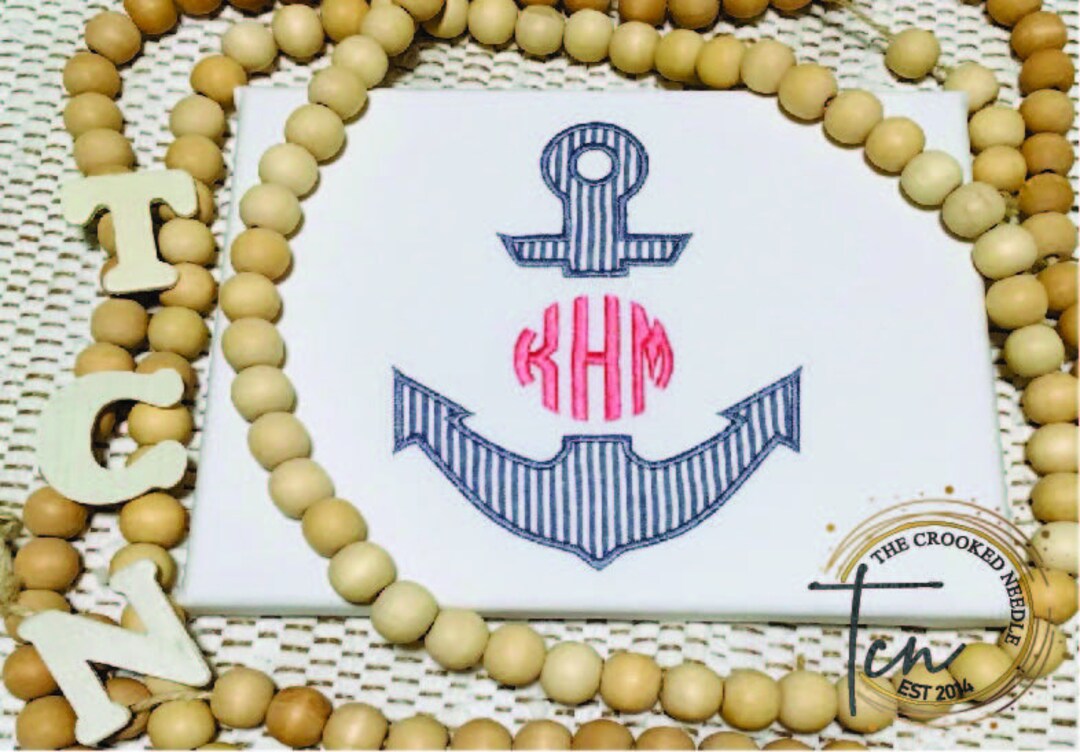 Split Anchor Monogram Design - Etsy