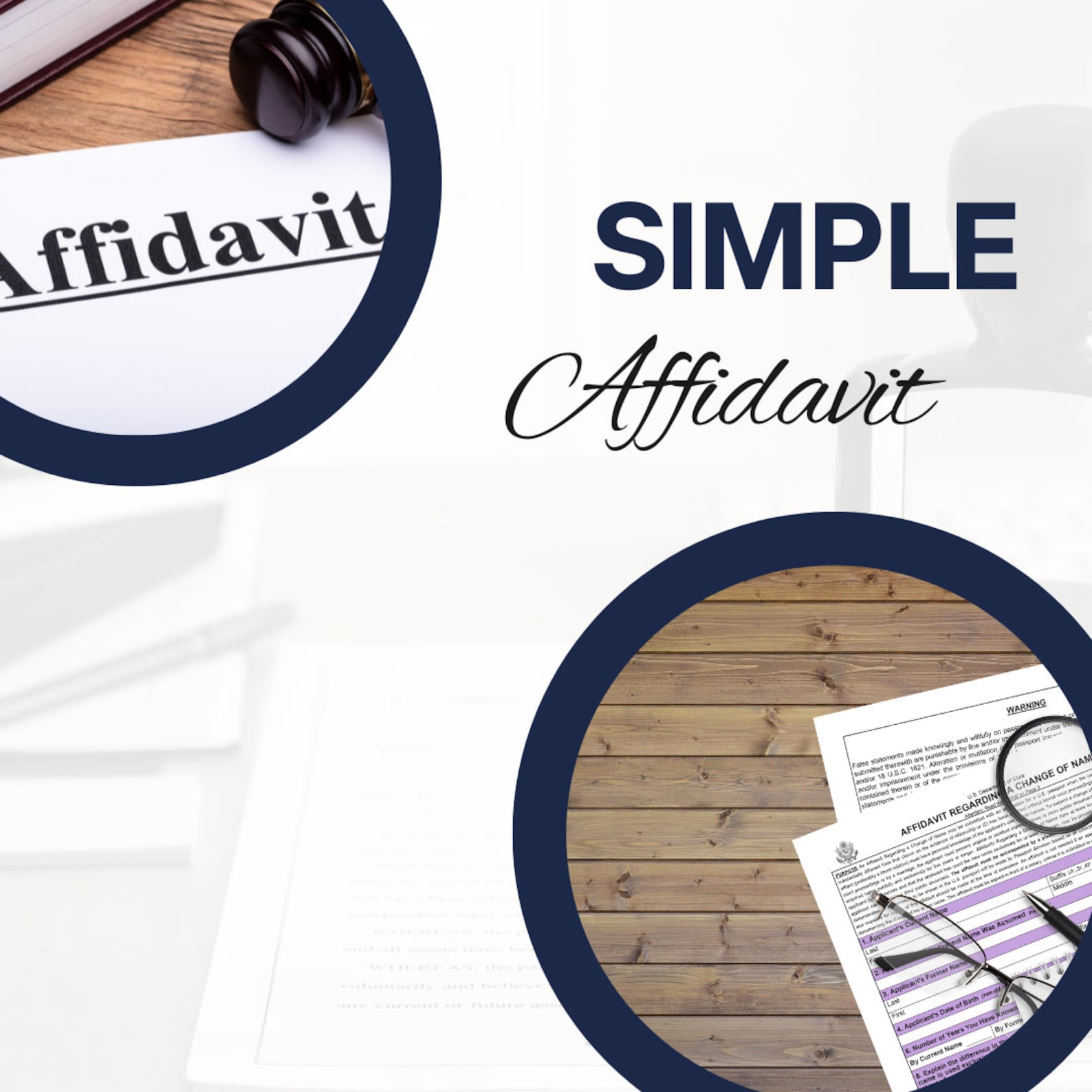 Simple Affidavit,general Affidavit Form, Editable Affidavit,general ...