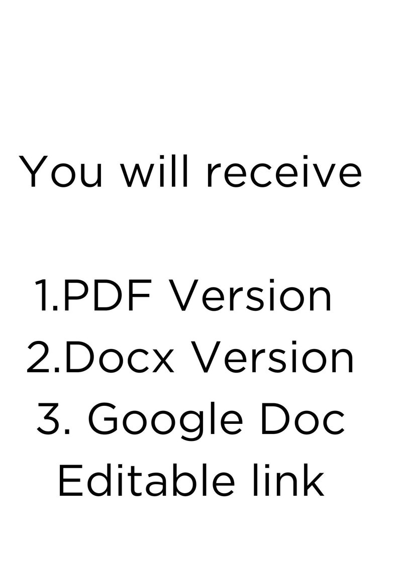 Simple Cover Letter Template, Google Docs/microsoft Word,professional ...