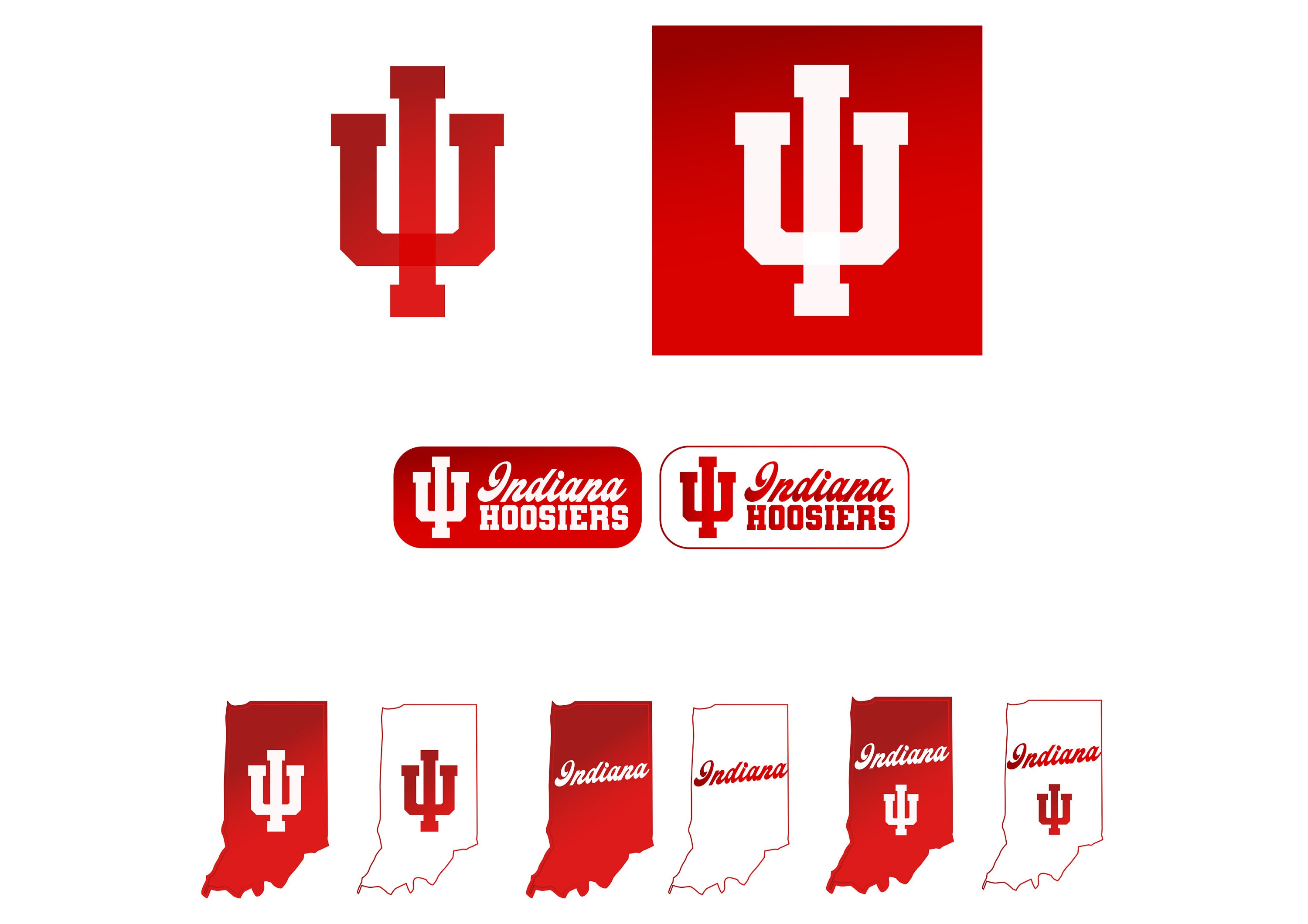 Indiana Svg Hoosiers Svg Iu Svg Cricut Cut Files Layered - Etsy Australia