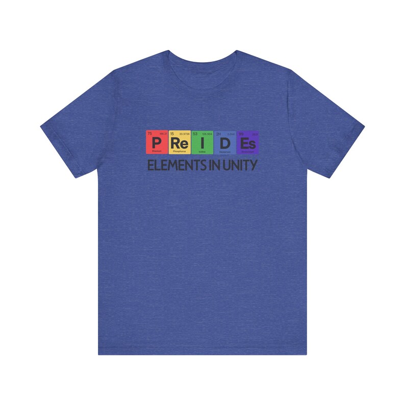 LGBTQ Tees Pride elements of Unity Periodic Table Design Gay Pride ...