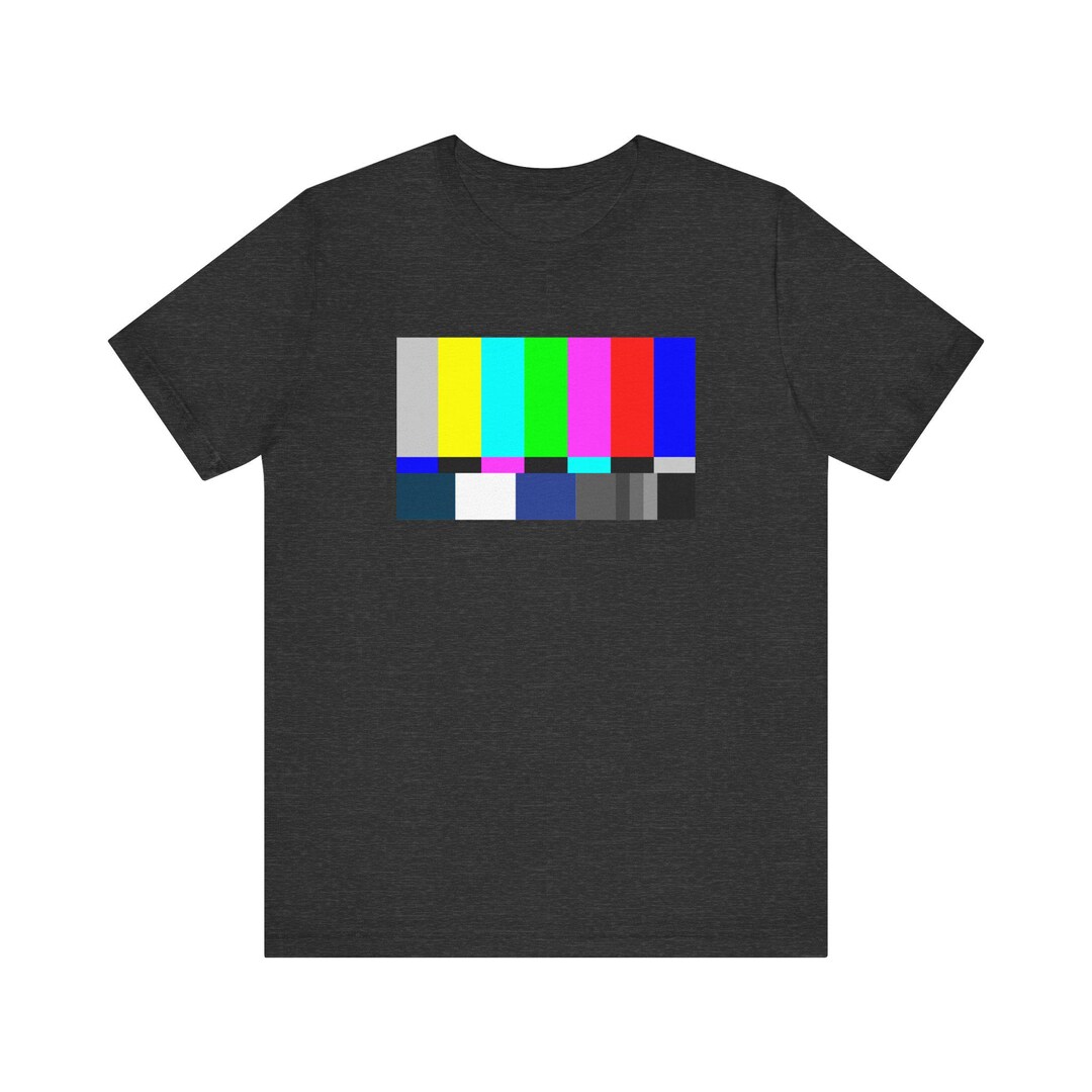 No Signal TV Retro Test Pattern T-shirt - Etsy