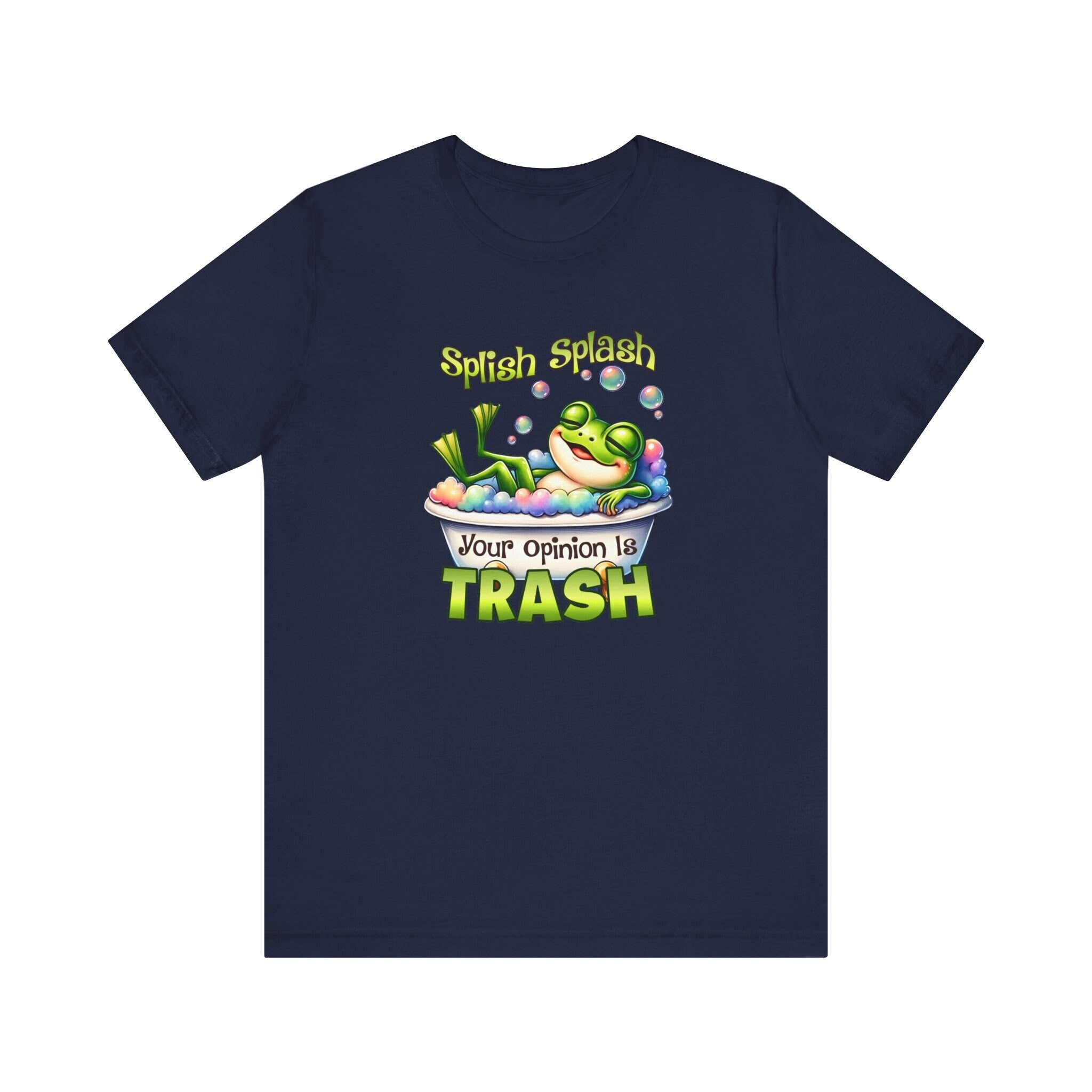 Splish Splash Frog T-shirt Funny Opinion Graphic Tee - Etsy