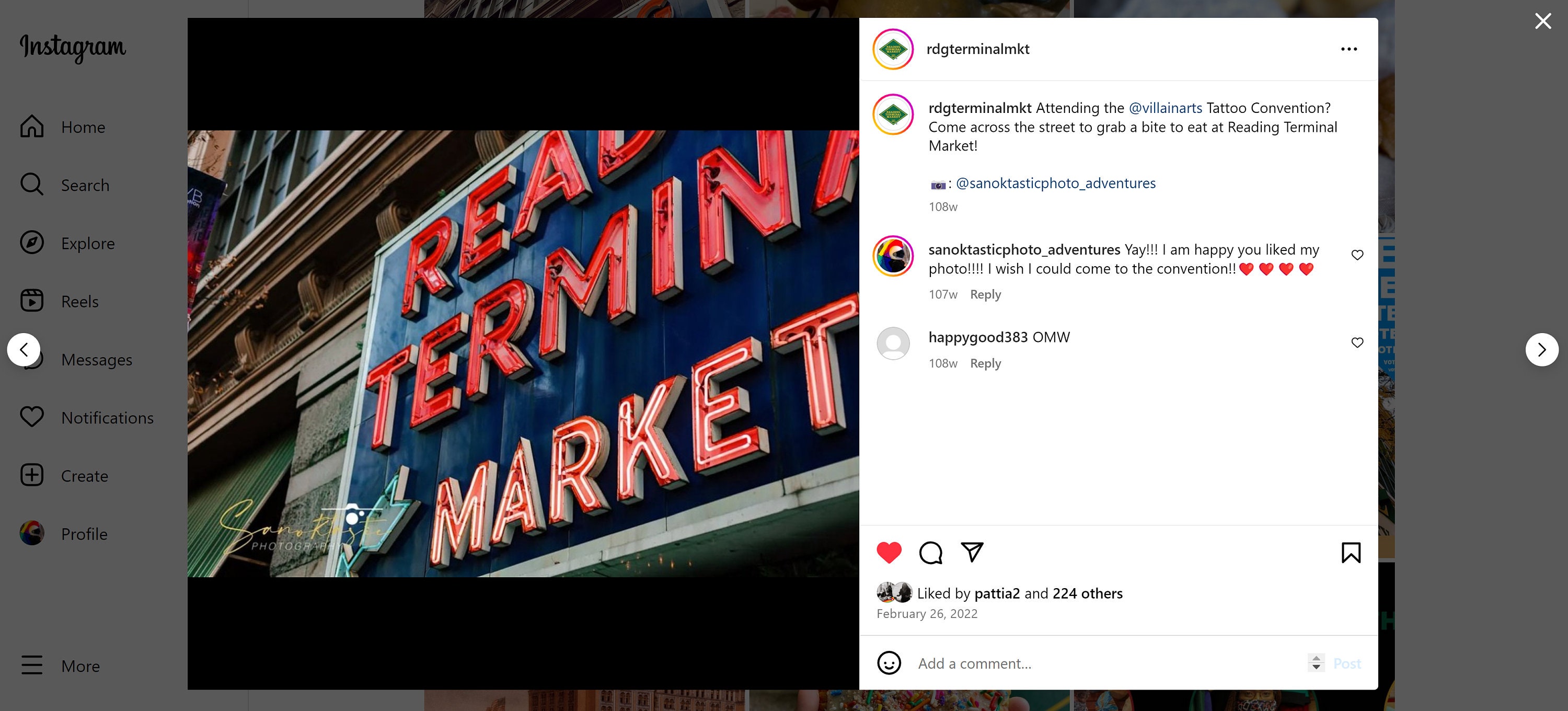 Reading Terminal Market Neon Sign – Philadelphia Photo Print, Signed ...