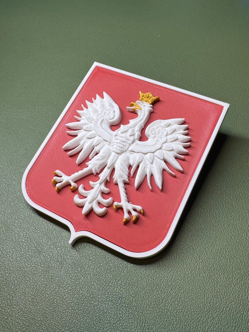 Polish Coat of Arms 3D Wall Art - Etsy
