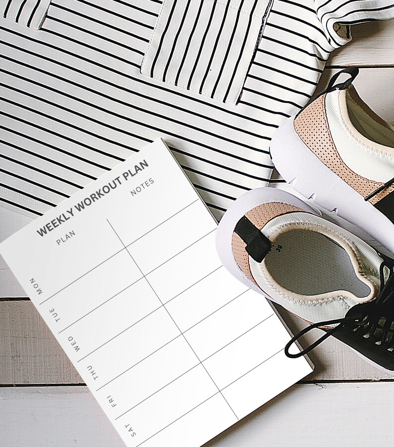 Weekly Workout Planner Printable 7 Days Fitness Planner - Etsy