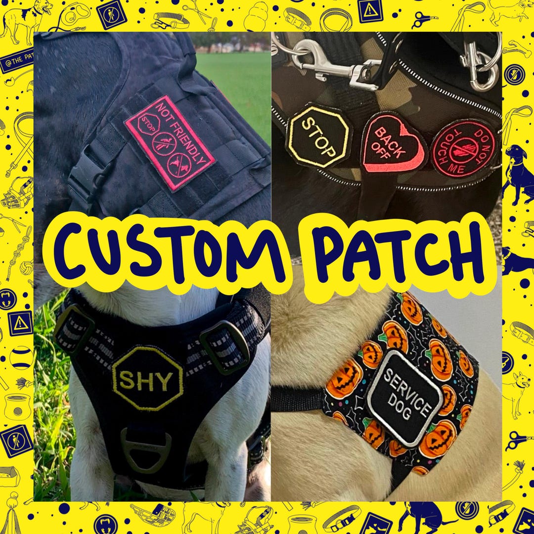CUSTOM PATCH Reactive Dog Velcro Patch - Etsy