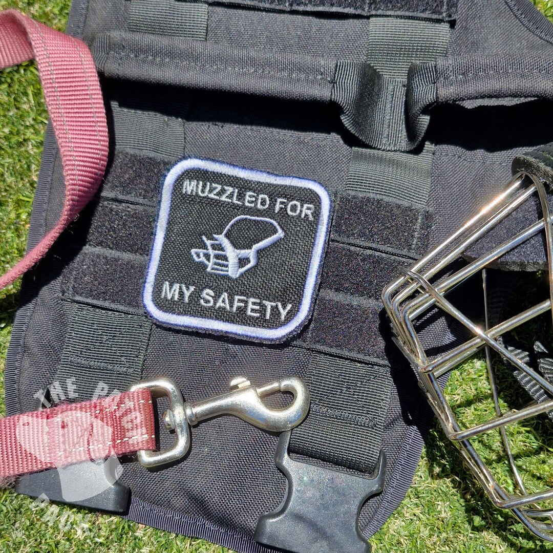MUZZLED for My SAFETY Reactive Dog Velcro Patch - Etsy