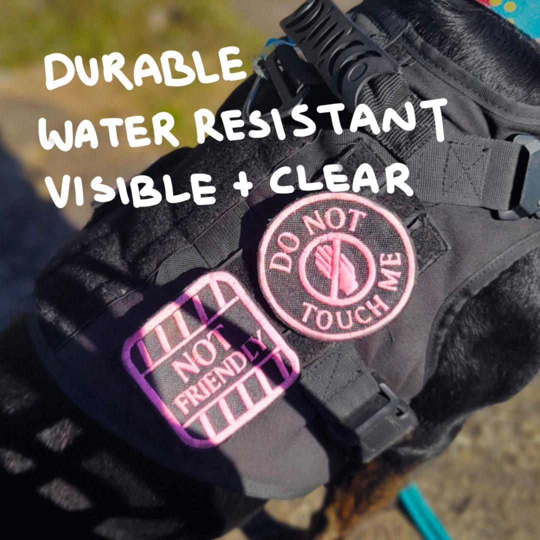 DO NOT TOUCH Reactive Dog Velcro Patch - Etsy
