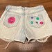 Hand Painted Smiley Face Shorts - Etsy Canada