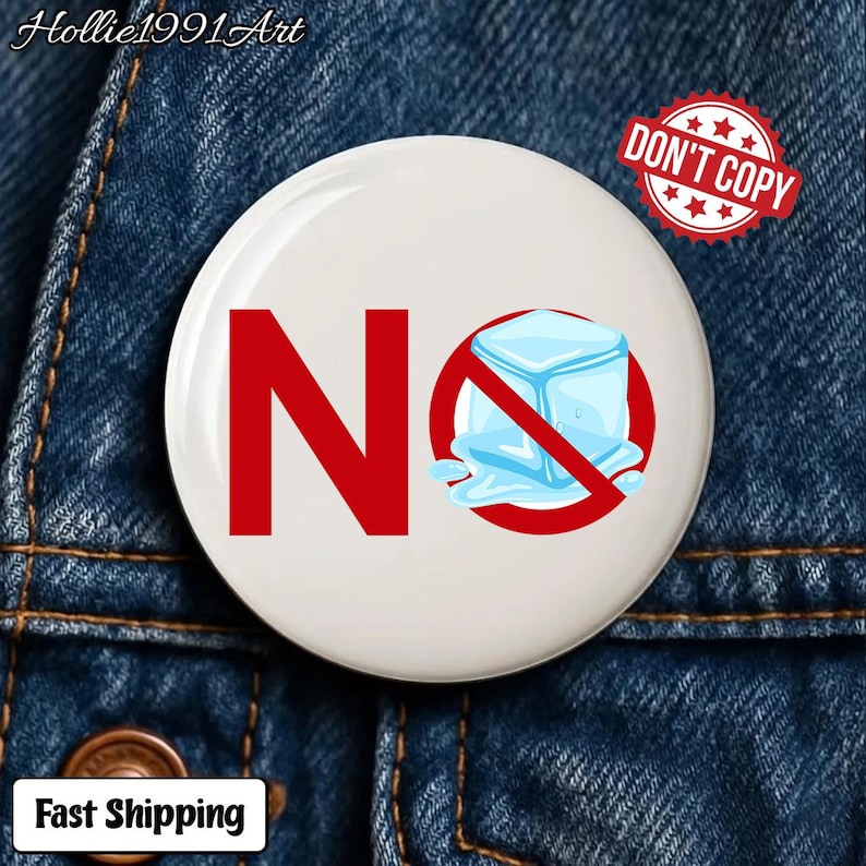 NO ICE - Anti-ice Pin Button - Etsy