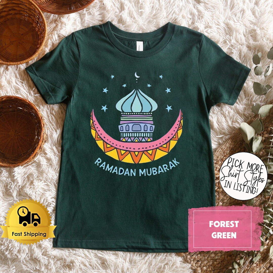 Ramadan Gift, Ramadan Mubarak Kids Shirts, Eid Youth Shirt Muslim Baby ...