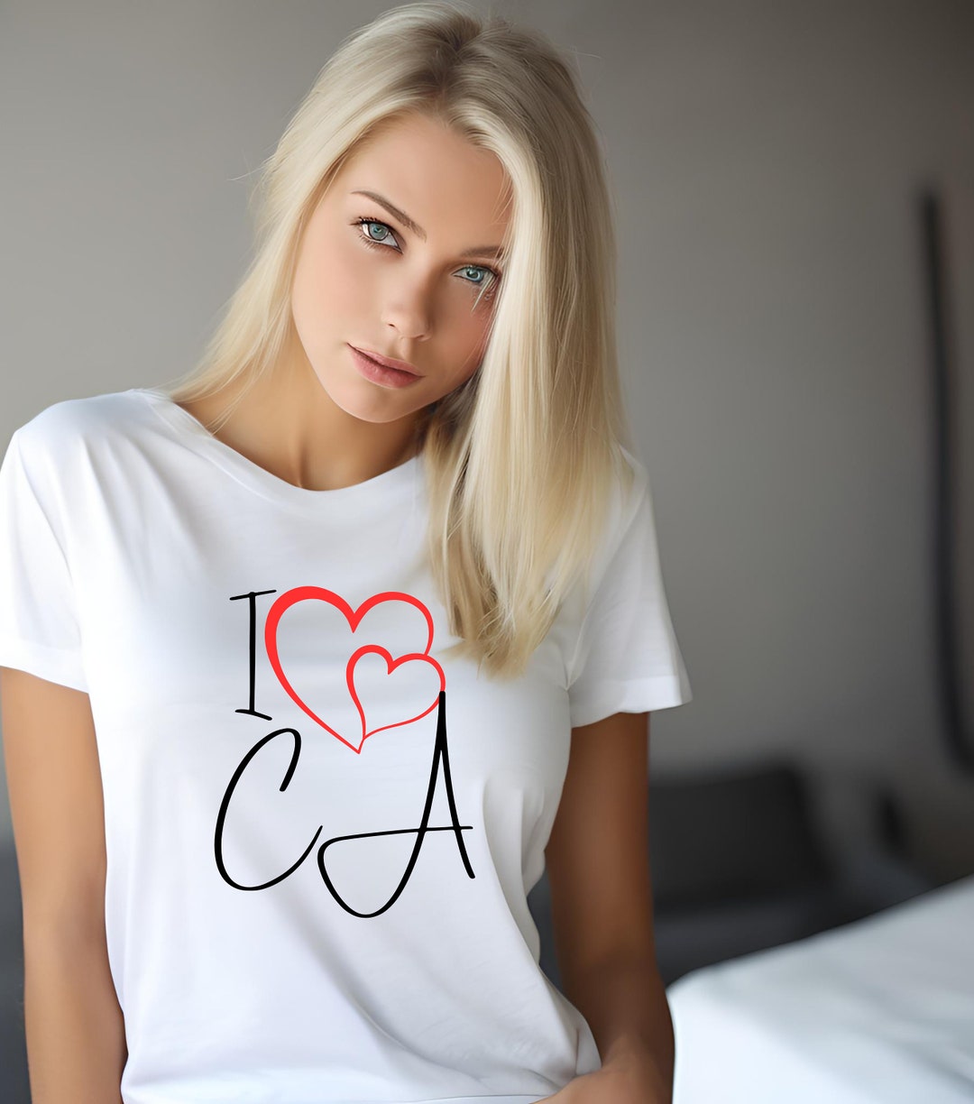 I Love California Cotton Tee, Unisex I Love California Shirt, Classic ...