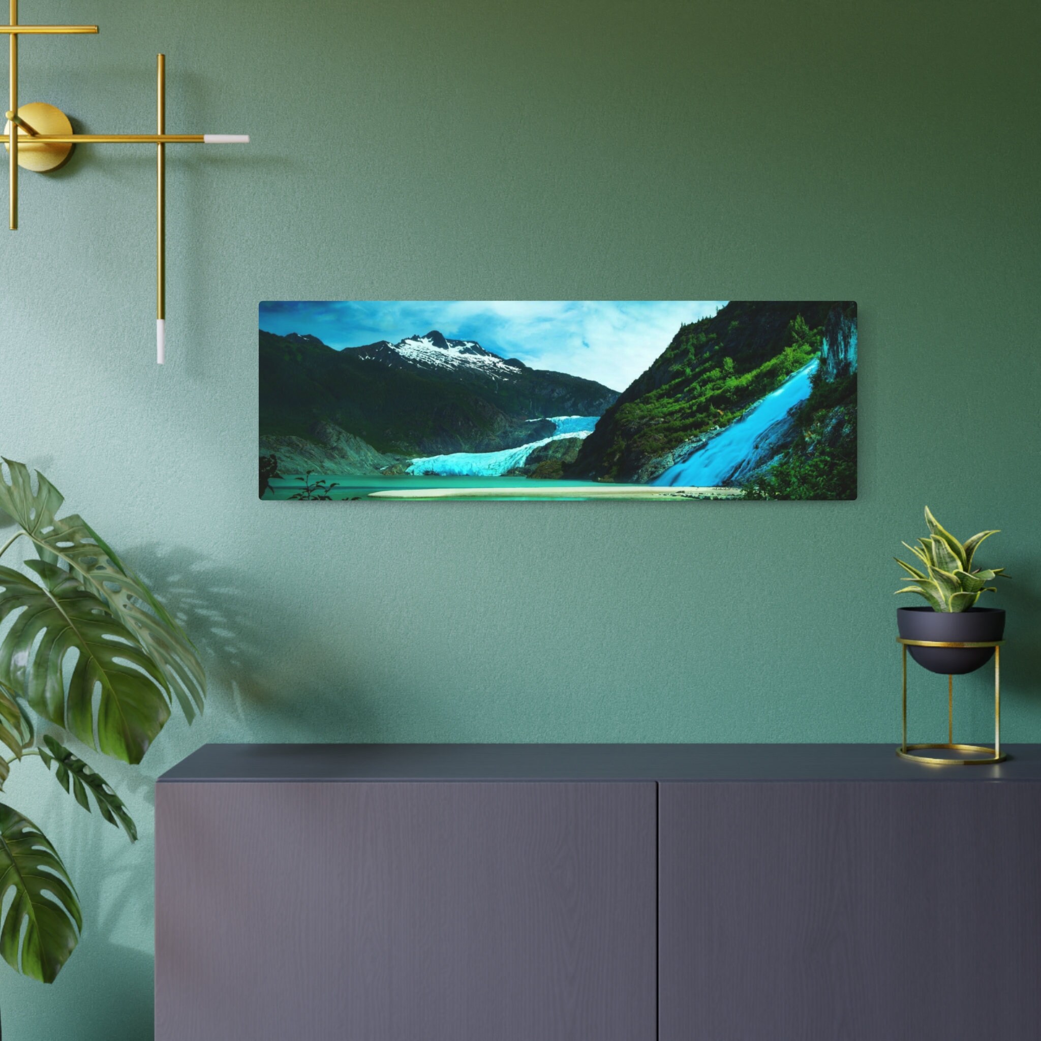 Landscape Photography Metal Wall Art Print 36x12 Inches. Mendenhall ...