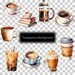 Watercolor Coffee Clipart Bundle, Coffee Lovers, Coffee Mugs, Breakfast ...