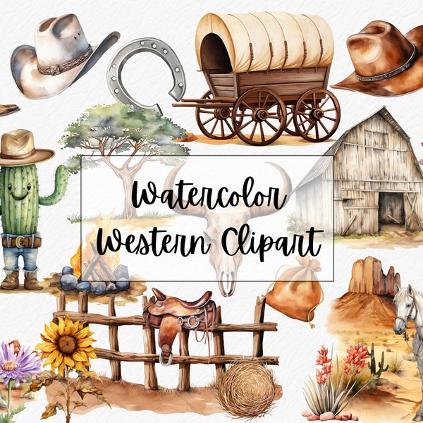 Cowboy Watercolor - Etsy