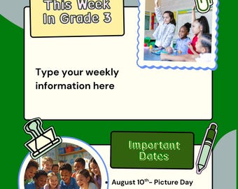 EDITABLE School Newsletter - Classroom Weekly Template - Classroom ...