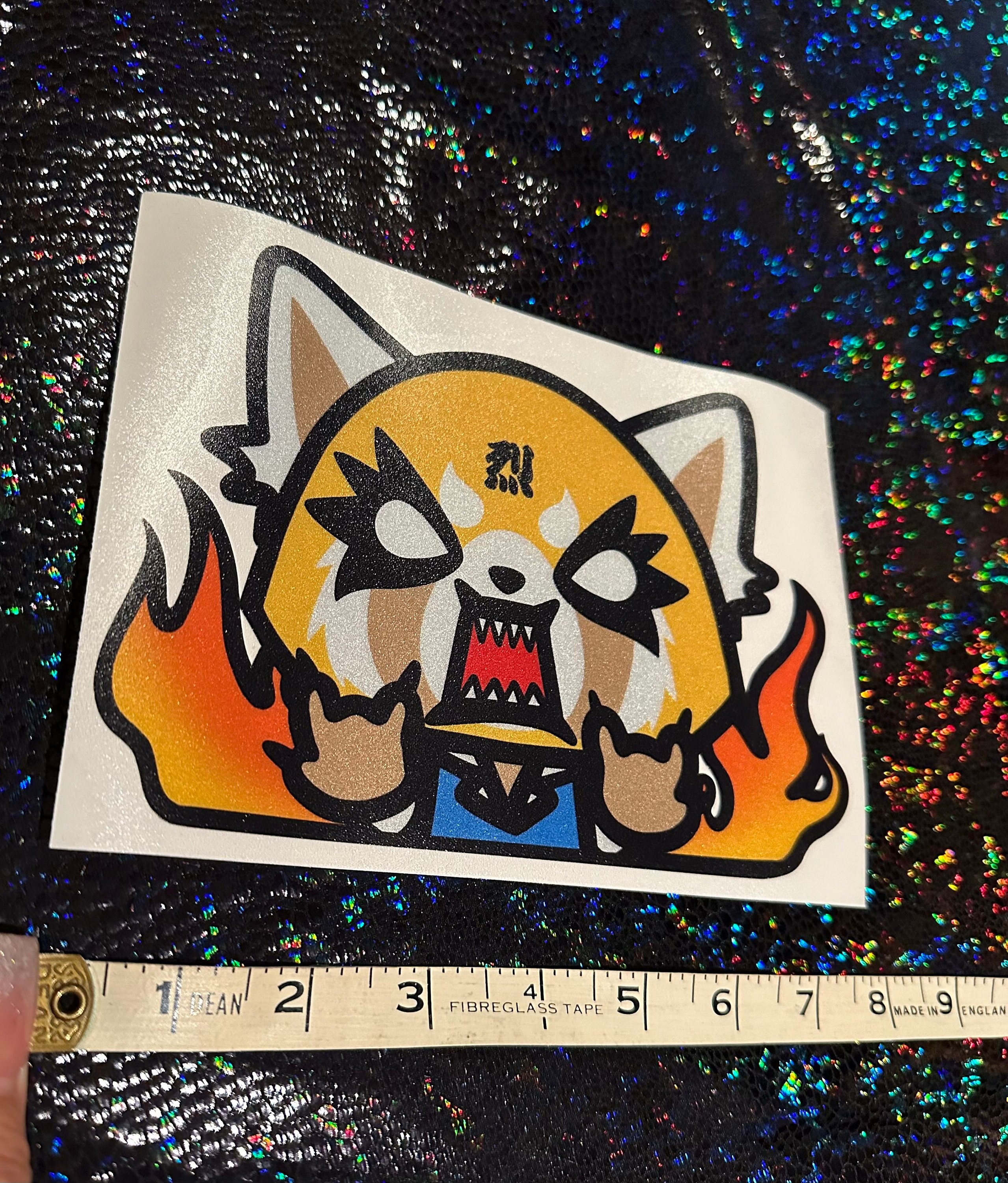 Aggretsuko Rage Reflective Waterproof Peeker Car Vinyl Sticker Decal ...
