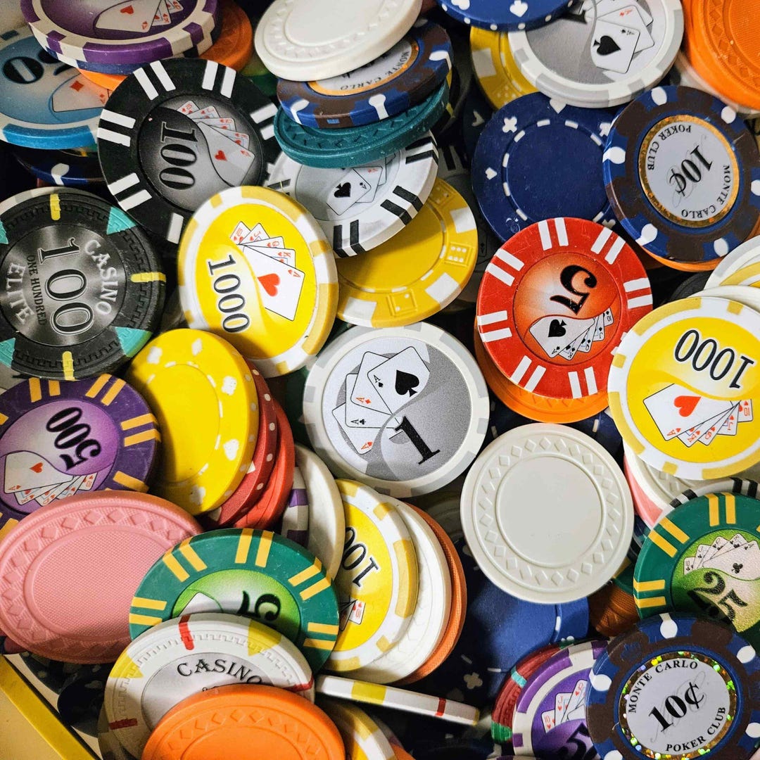 Poker Chip Grab Bag - Random Chips for Parties, Crafts and More - Etsy