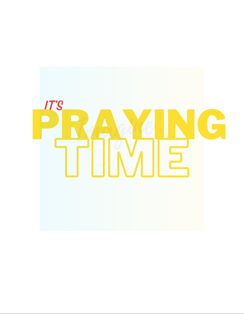 Praying Time PNG File - Etsy