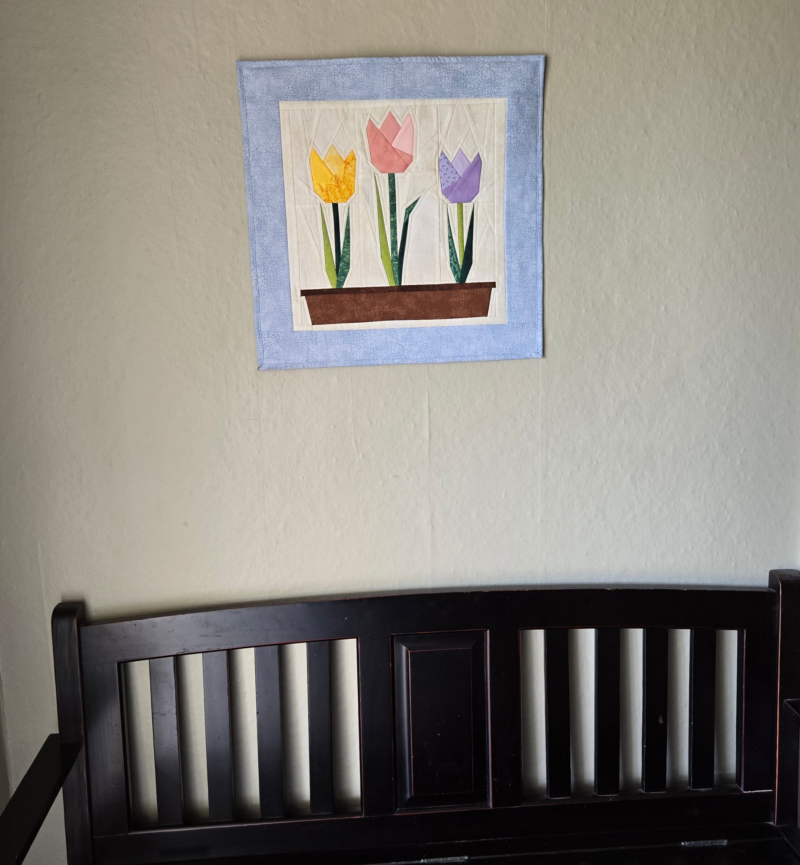 Quilted Tulip Wall Hanging, Spring Wall Hanging, Flower Wall Hanging ...