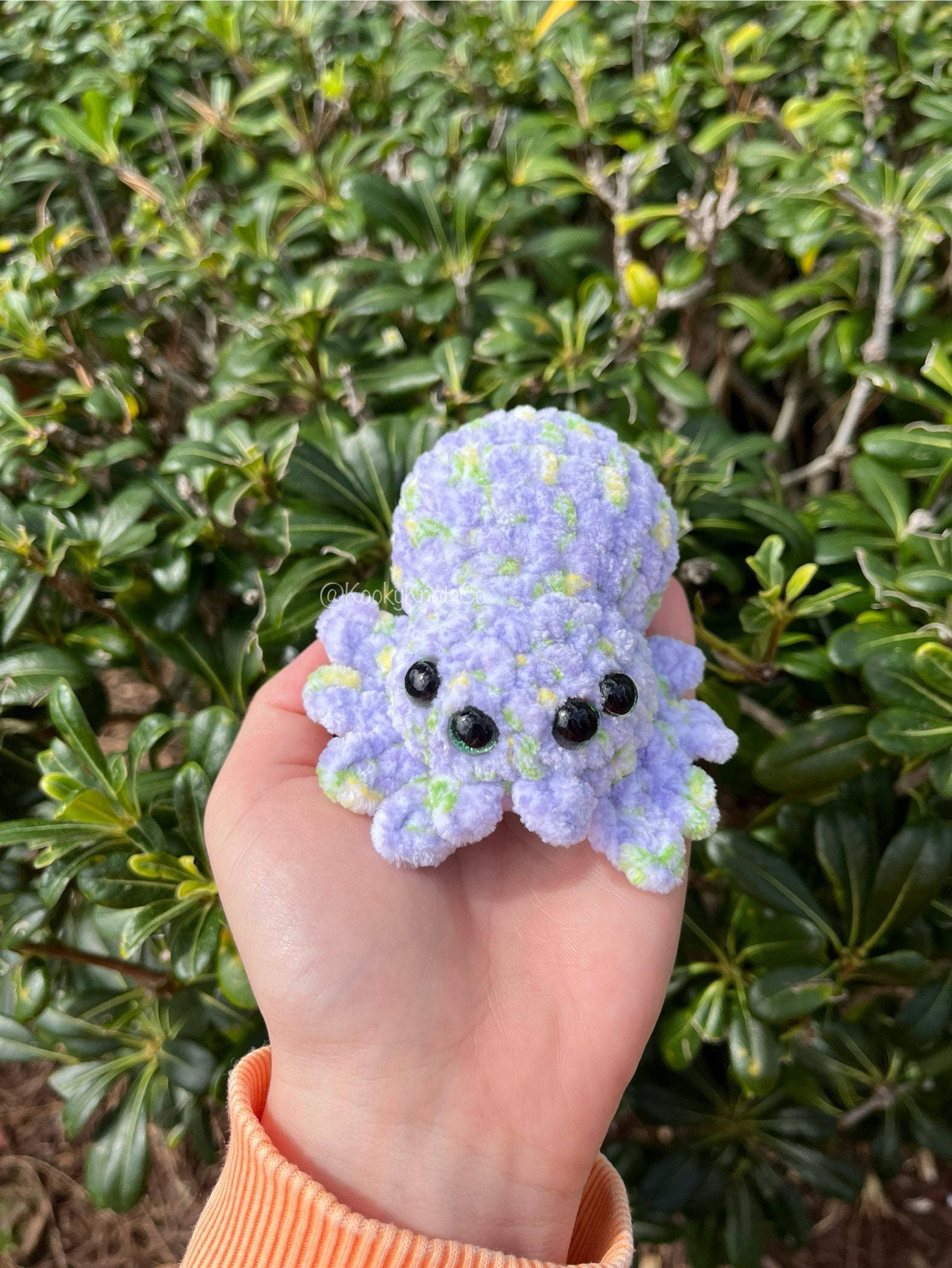 Floral Purple Jumping Spider Crochet Plushie | Stuffed Animal | Toy ...