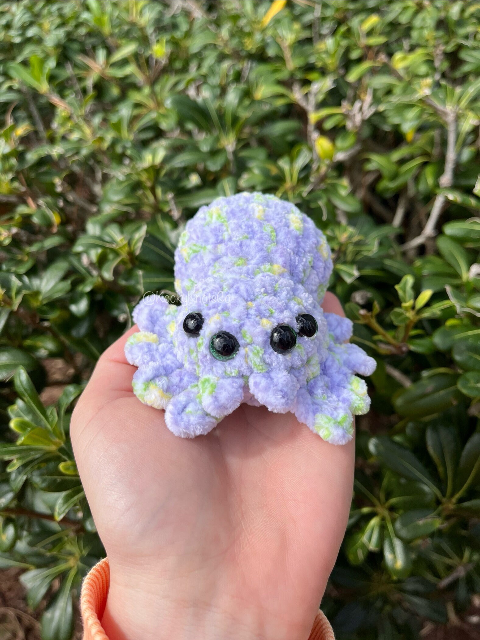 Floral Purple Jumping Spider Crochet Plushie | Stuffed Animal | Toy ...