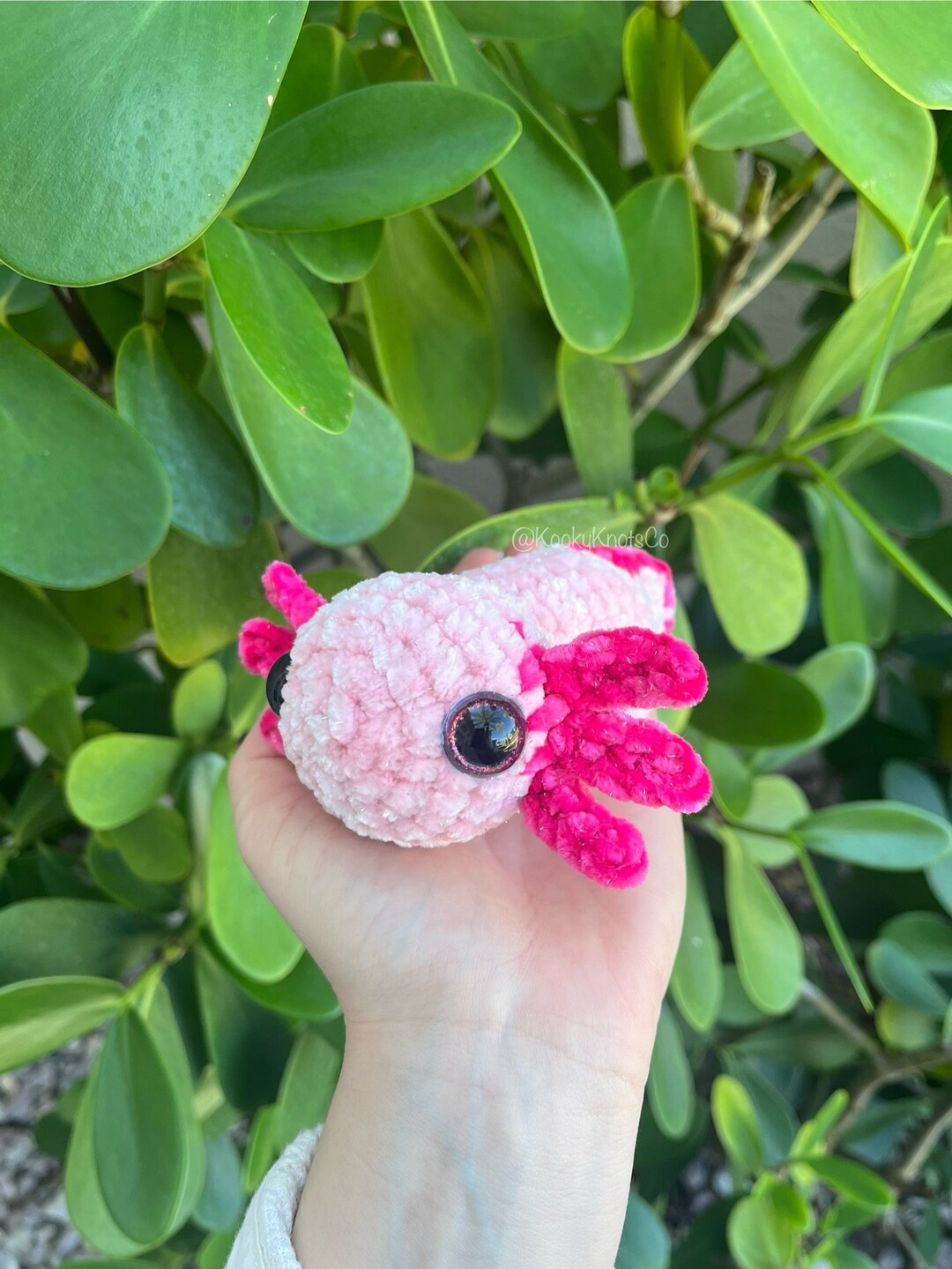 Pink Sparkle Axolotl Crochet Plushie | Axolotl Toy | Stuffed Animal ...